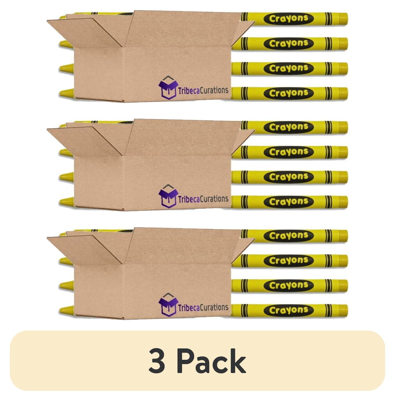 (3 pack) Premium Yellow Crayon Bulk Value Pack | d Pack of 100 ...