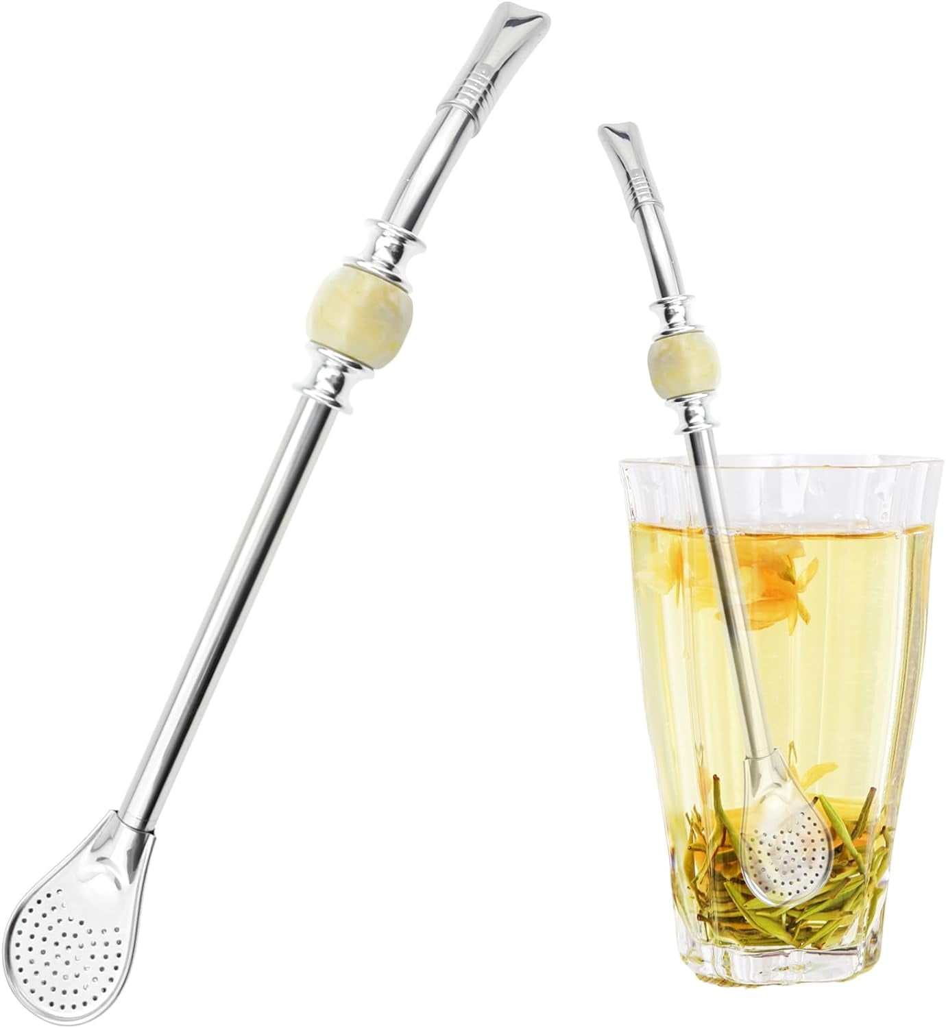 Premium Yerba Mate Straws, Removable Head Filter for Loose Tea Coffee ...