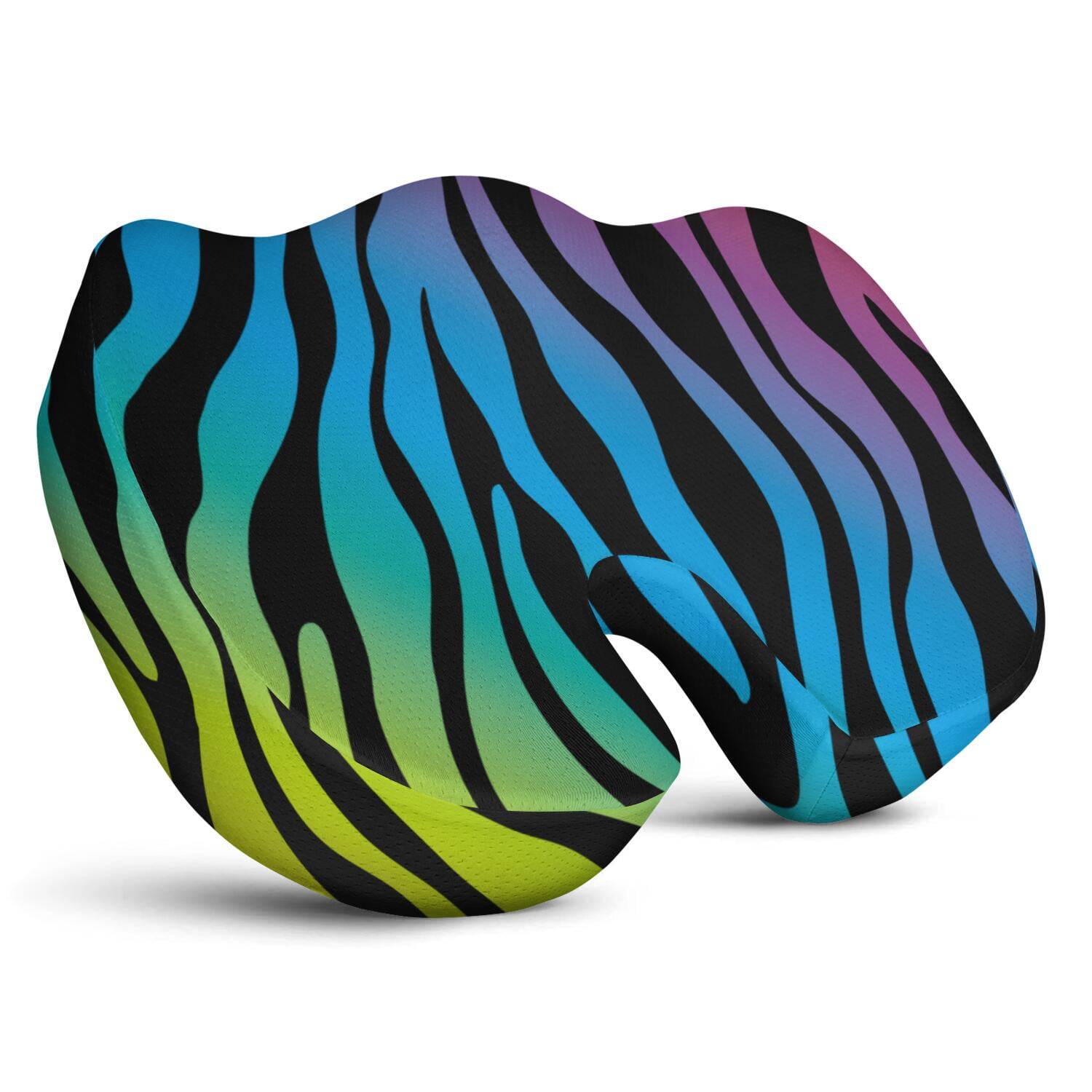 Premium Zebra Pattern Memory Foam Seat Cushion Ergonomic Chair Pad for ...