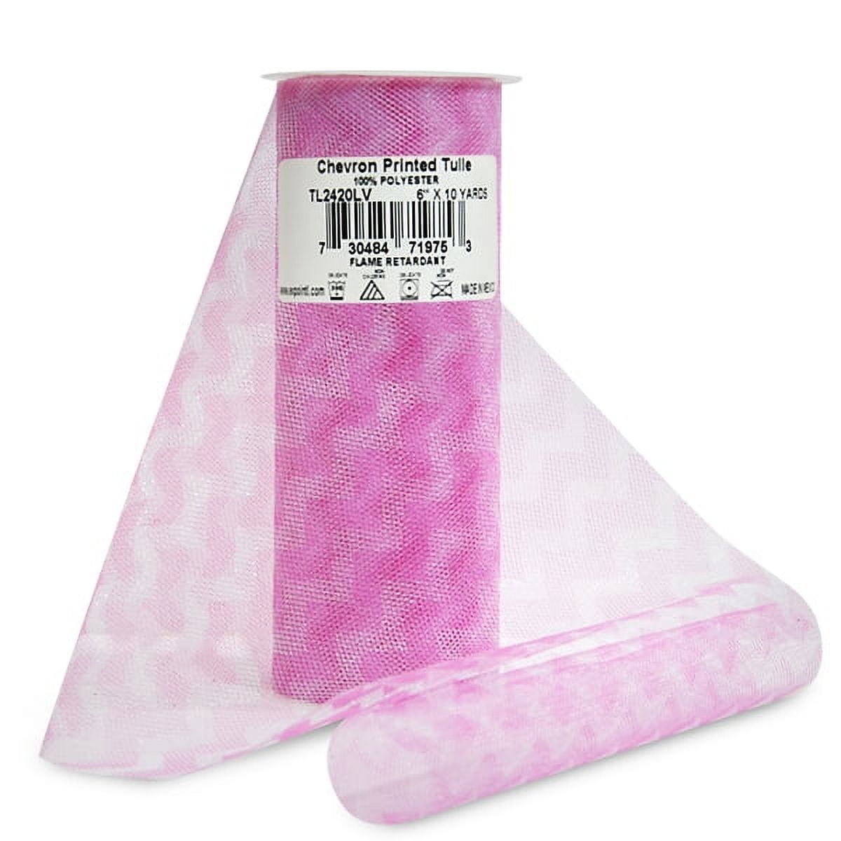 Premium Zig Zag Printed Tulle Spool of 6" X 10 Yards - Walmart.com