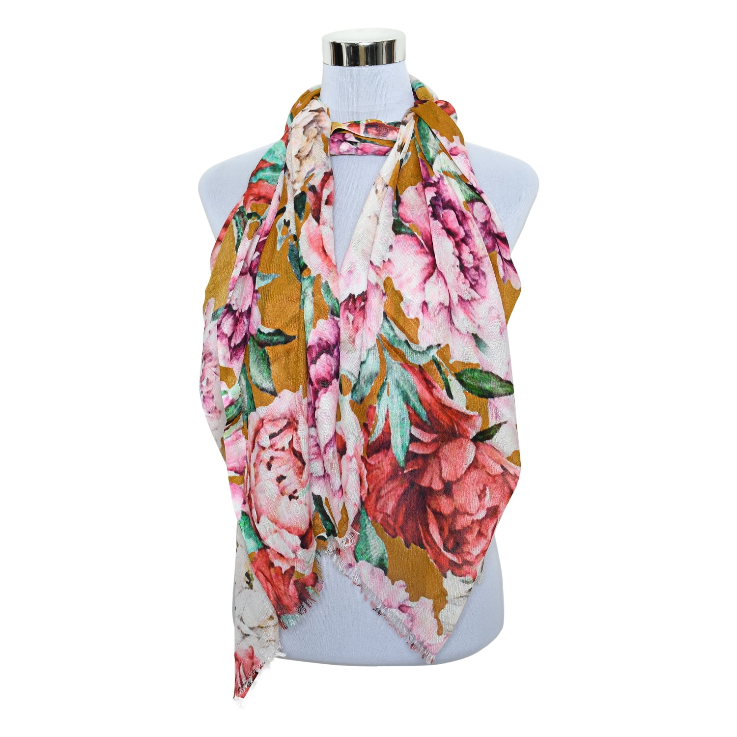 Premium and Soft Quality Floral Printed Scarf Modal Lightweight MMD422 ...