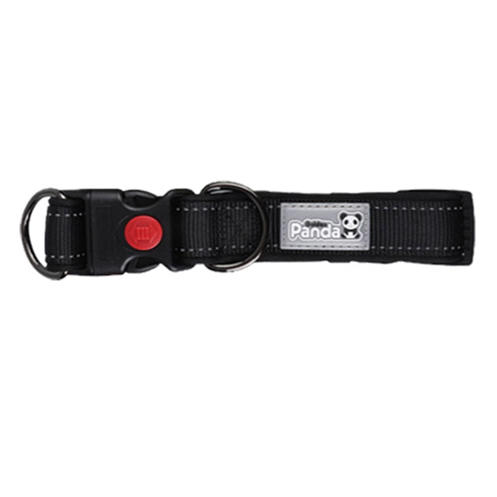 Premium dog collar, heavy metal clasp, double nylon strap, adjustable ...