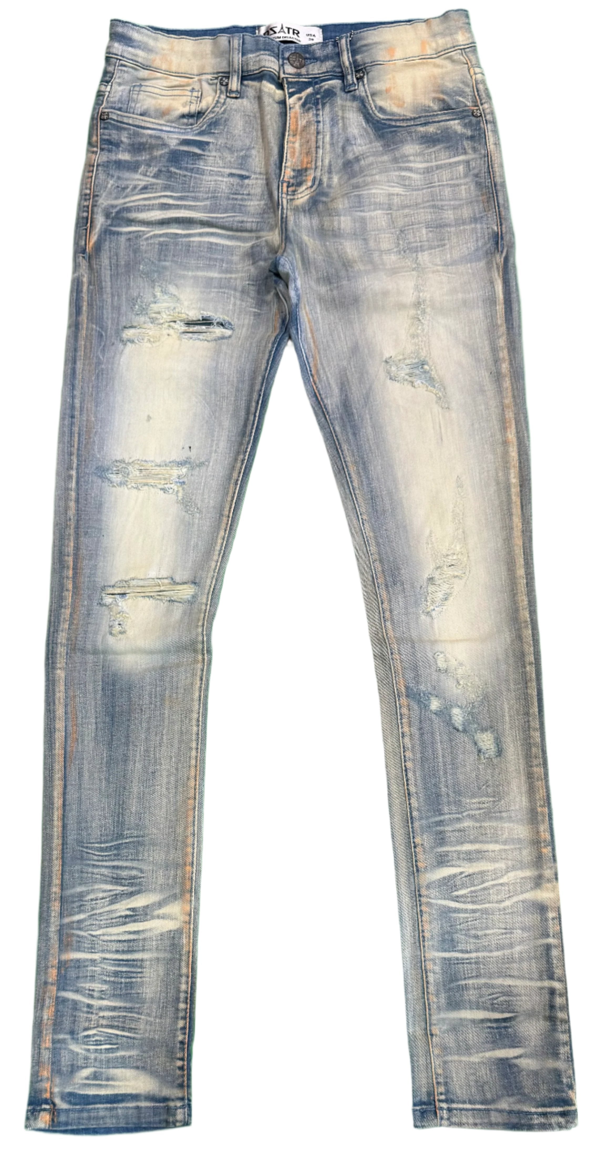 Premium dztr orange splash denim - Walmart.com