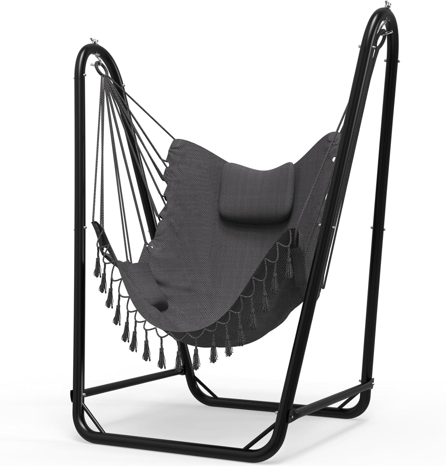 Premium hammock chair with stand, hammock chair with pillow, heavy duty ...