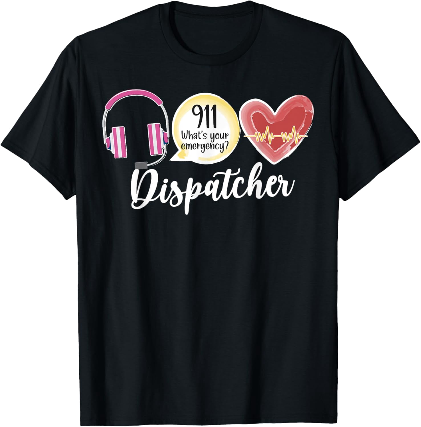 Premium model-Unisex-100% cotton-911 Dispatcher 911 Emergency ...