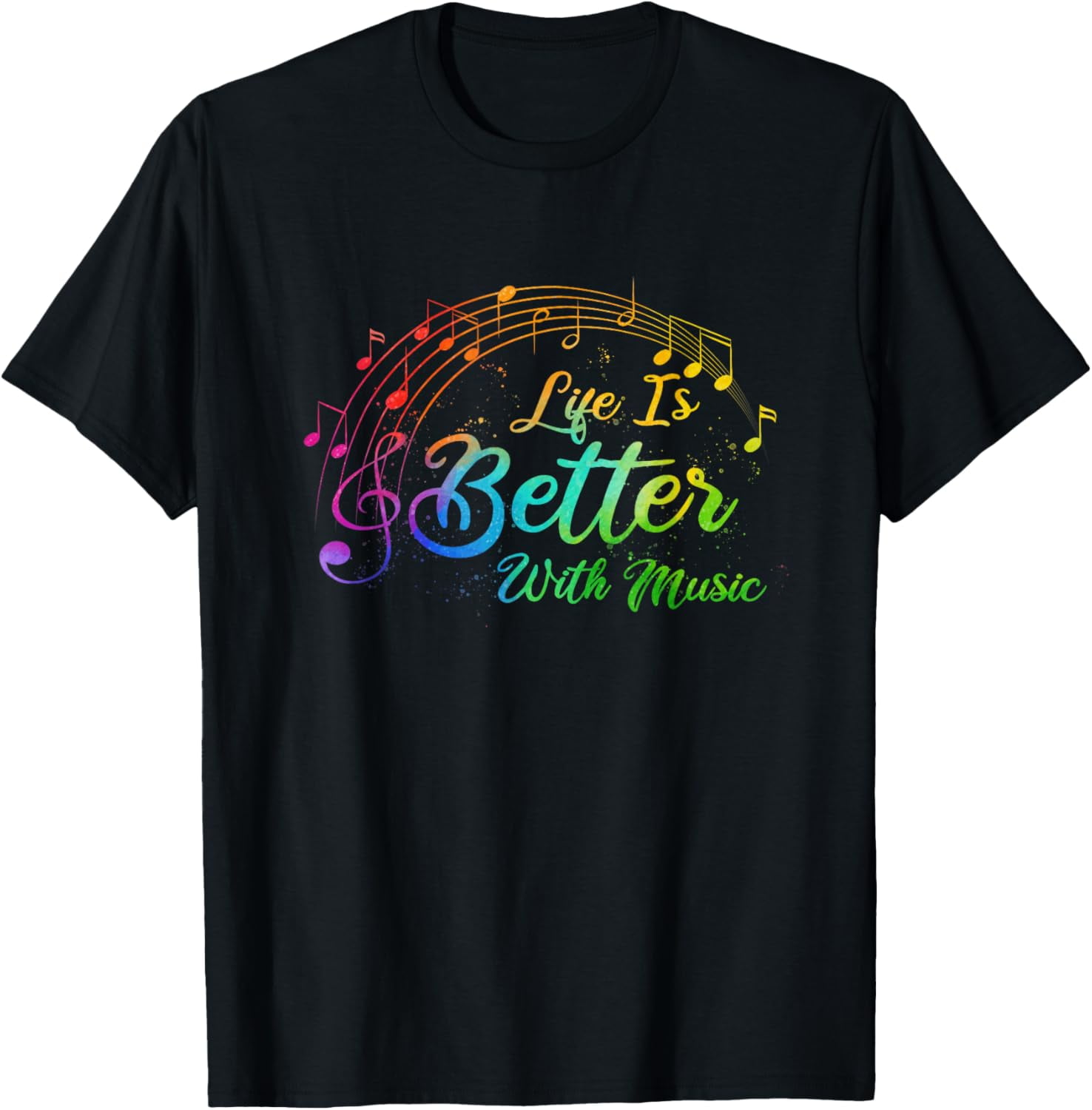 Premium model-Unisex-100% cotton-Life Is Better With Music Notes Teen ...