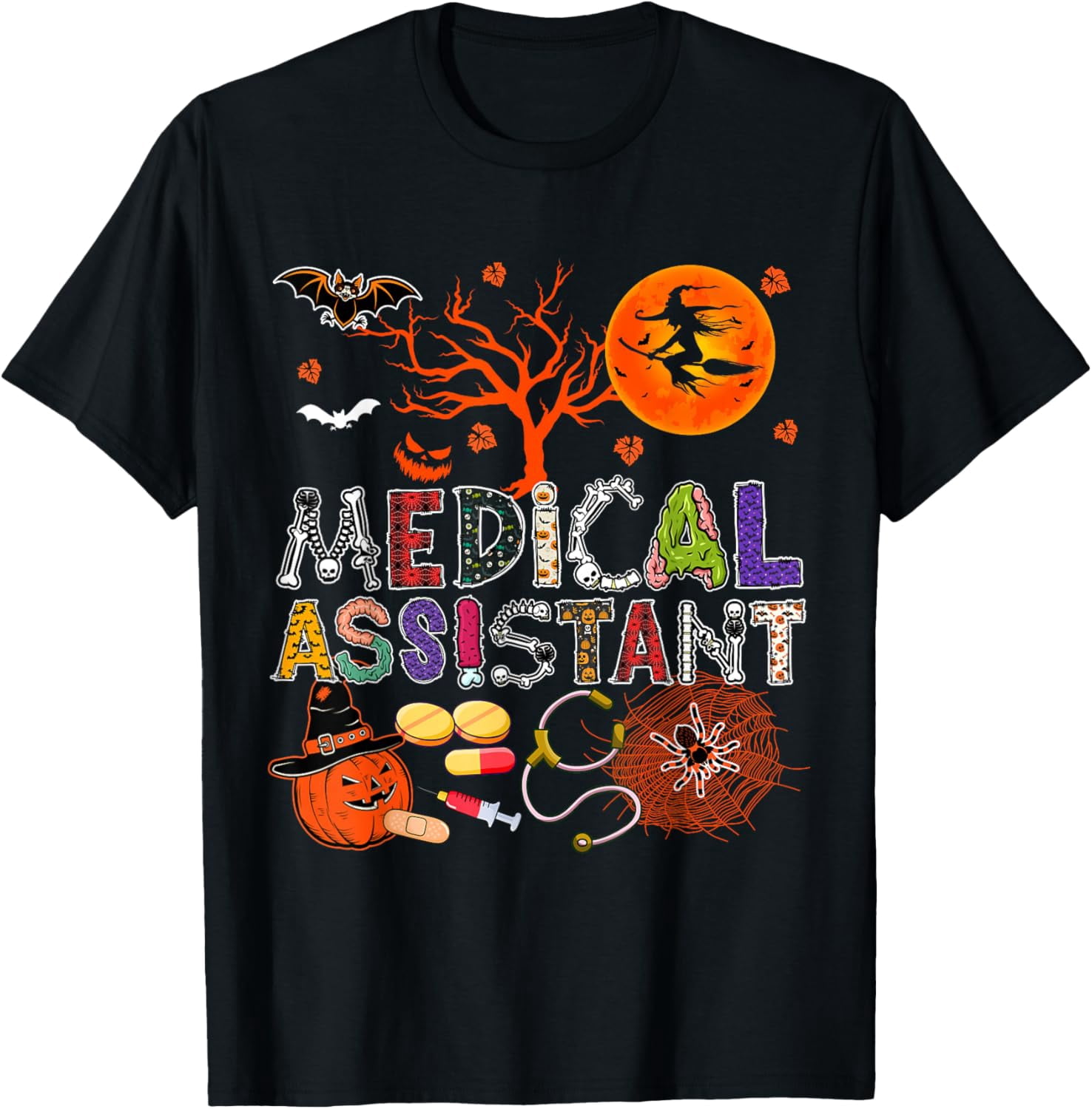 Premium model-Unisex-100% cotton-Medical Assistant Halloween Zombie ...