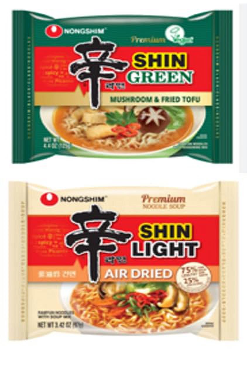 Premium ramen Combo, Korean Ramen Noodle/K - Food, Shin Green with ...