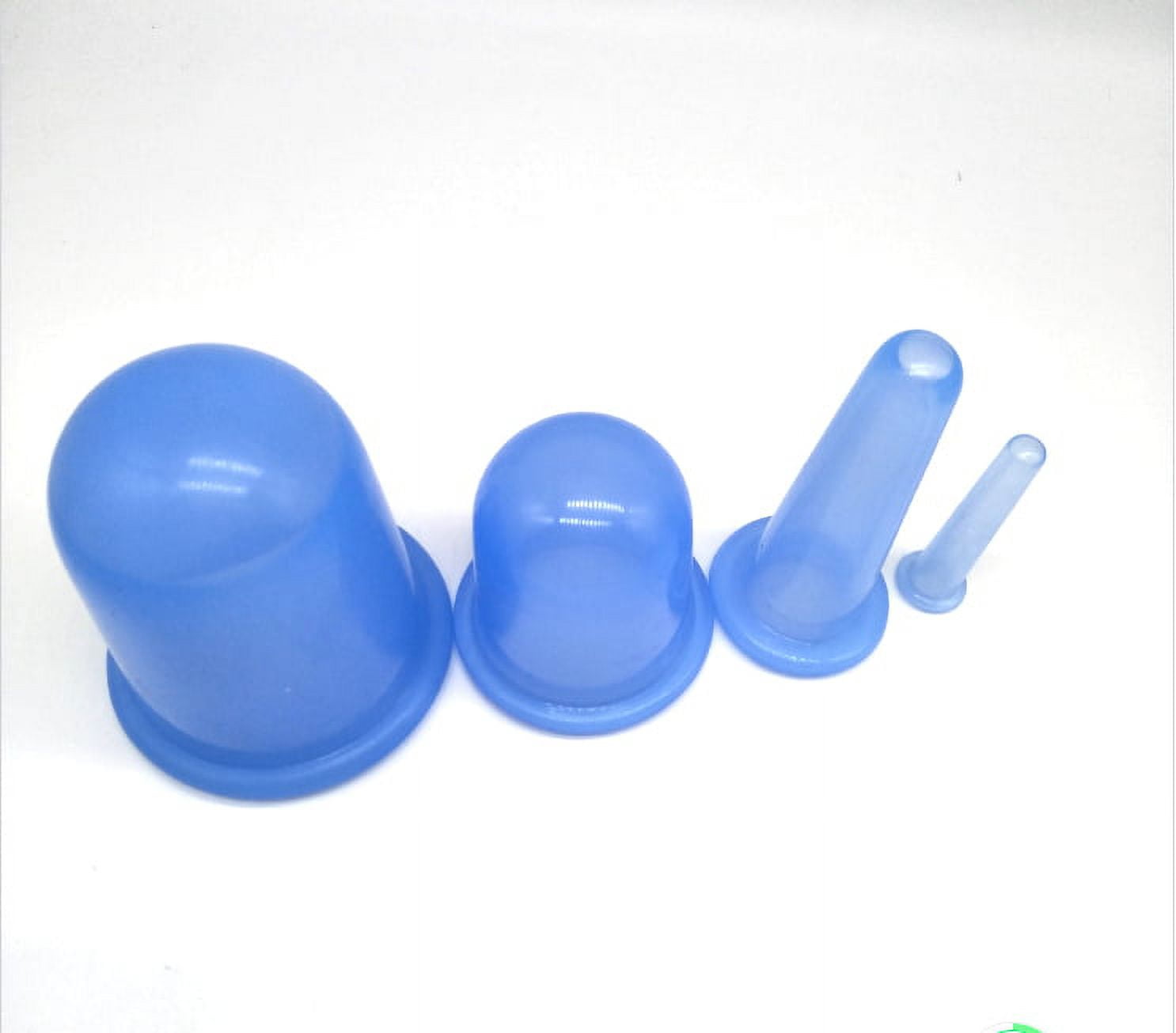 Premium silicone cupping glasses | 4 pieces for face, neckline & body ...