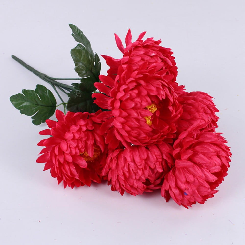 Premium silk and plastic chrysanthemum artificial flower for ceremonies ...