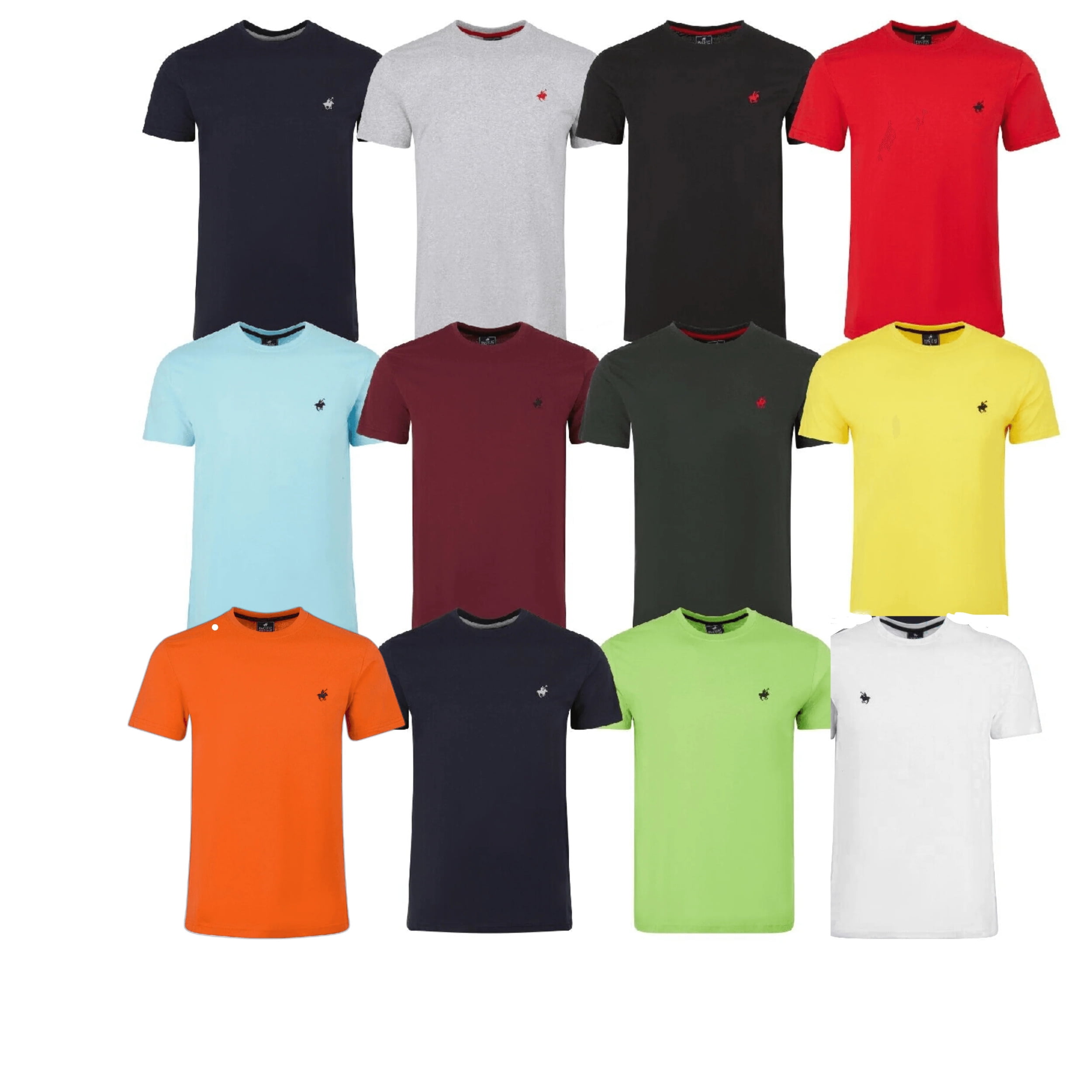 Men's 100% Cotton Short Sleeve Polo T-Shirts by Pacific Polo - Assorted ...