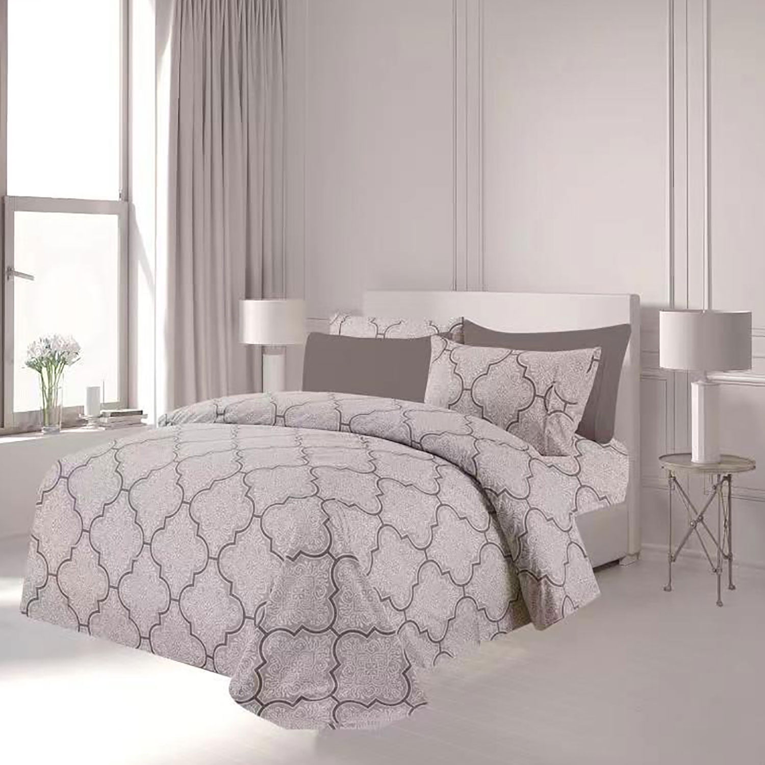 Premius Adam 6 Piece Premium Luxurious Wrinkle-Free Microfiber Sheet ...