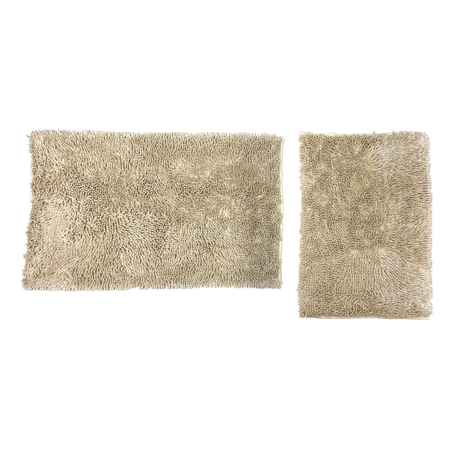Premius Baldwin 2-Piece Chenille Bath Mat Set, Ivory, 20x32, 17x24 ...