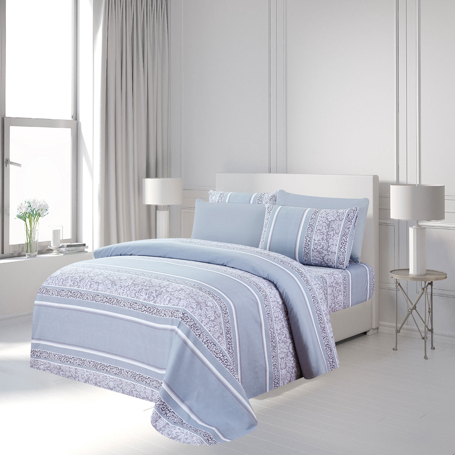 Premius Emily 6 Piece Premium Luxurious Wrinkle-Free Microfiber Sheet ...