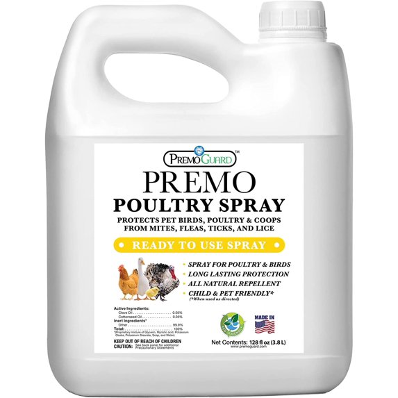 PREMO GUARD, Poultry Spray, 128 oz, All Natural Non Toxic - Walmart.com