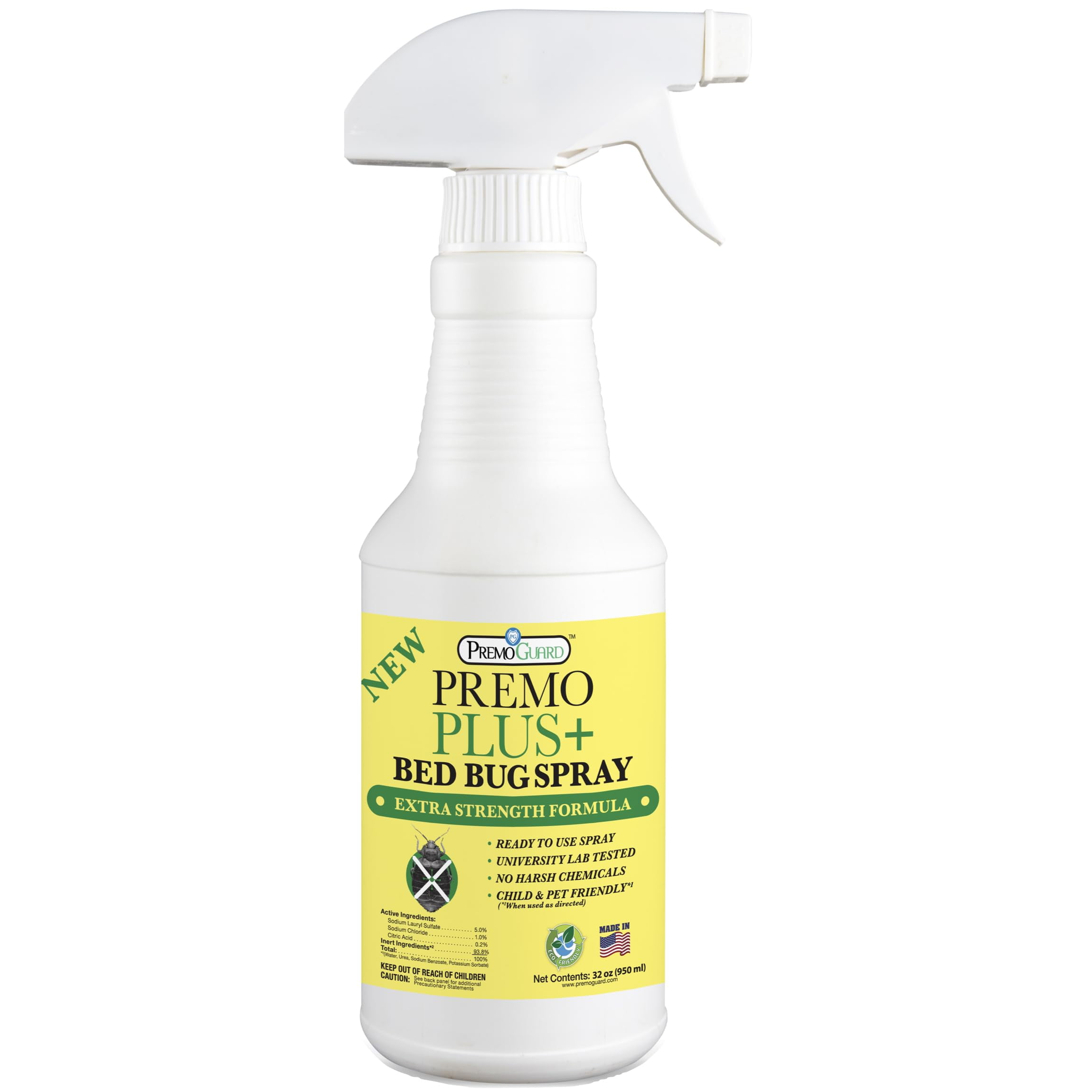 Premo Plus+ Bed Bug Spray Extra Strength – 32 oz – Fast Acting Bed Bug ...