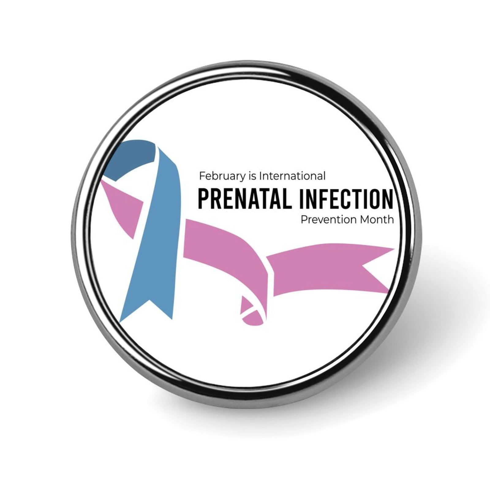 Prenatal Infection Prevention Month Pins Round Buttons Enamel Badge ...