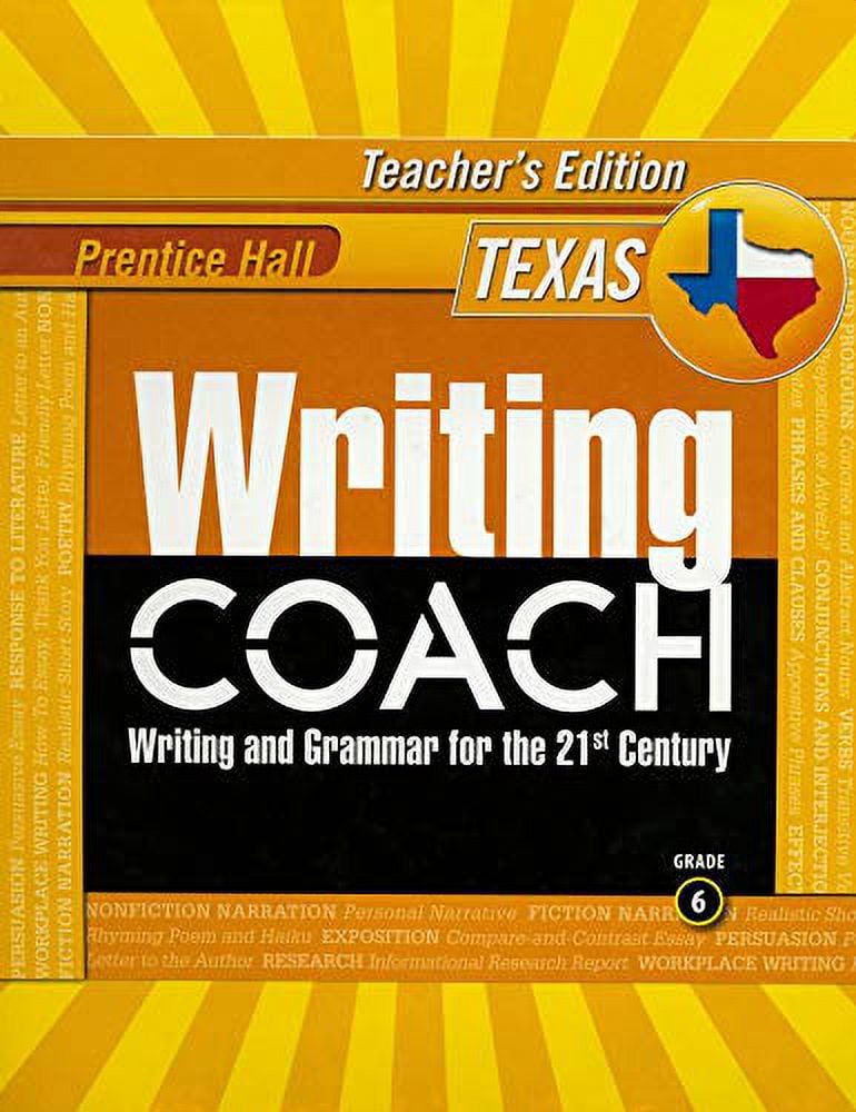 Pre-Owned Teacher's Edition Writing Coach, Writing and Grammar for the ...