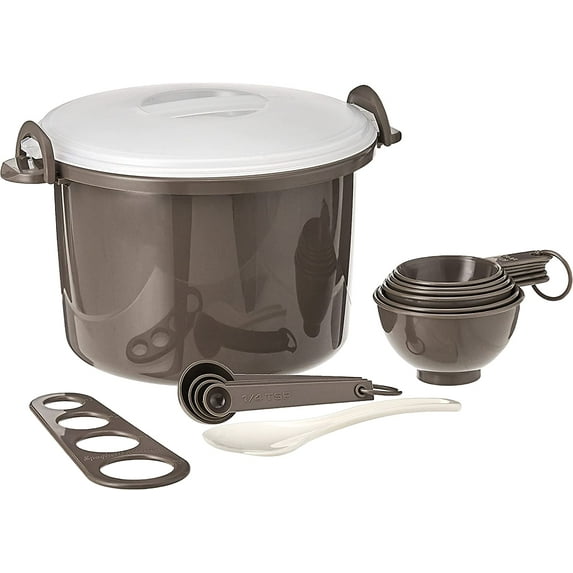 Prep Solutions by Microwaveable Rice and Pasta Cooker-17 Piece Set ...
