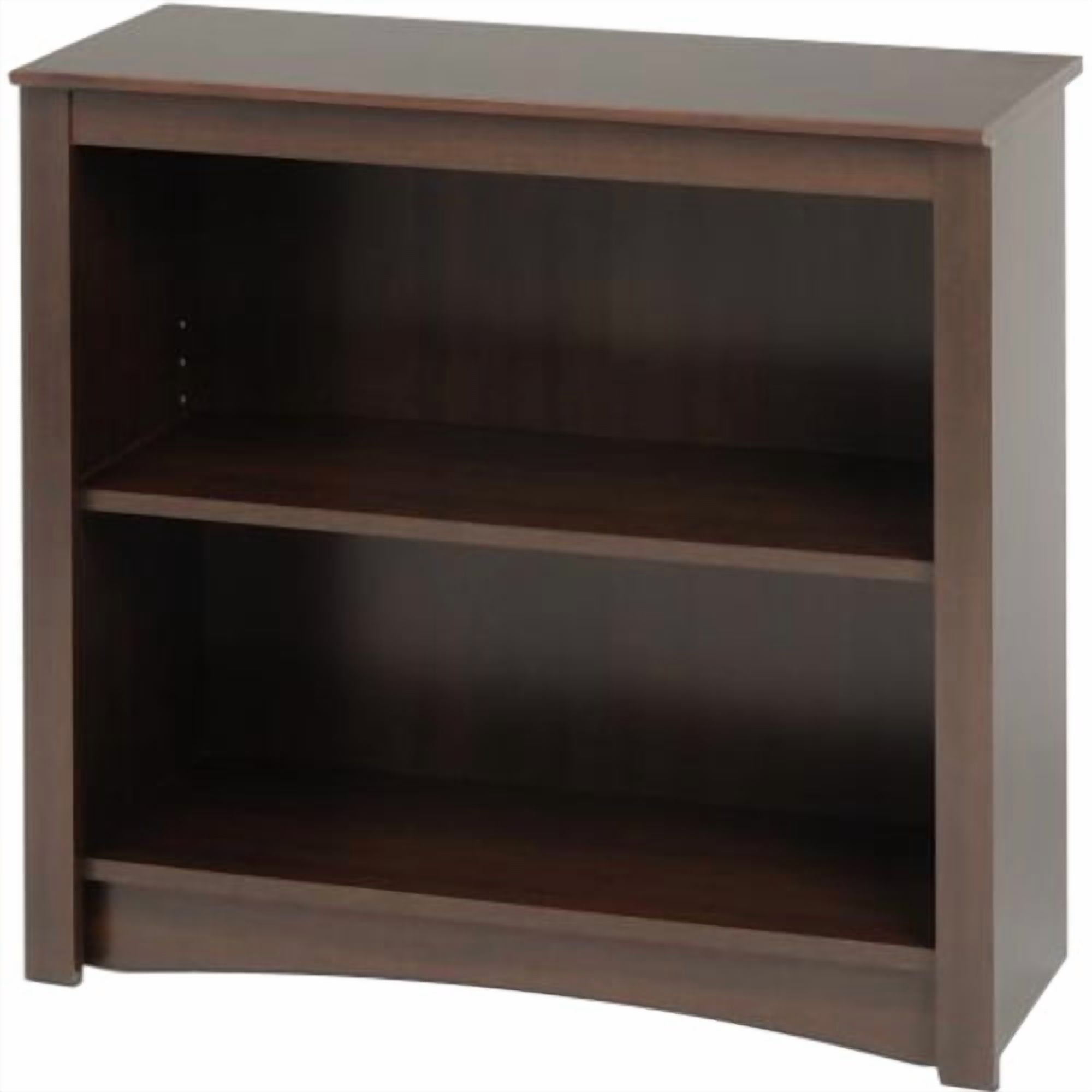 Prepac 2-Shelf Bookcase, Rich Espresso Laminate - Walmart.com
