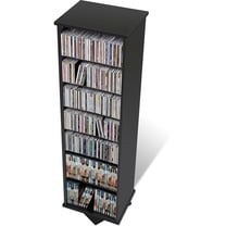Prepac Deluxe DVD Storage Cabinet with Lockable Doors and Adjustable ...