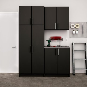 Prepac Black Elite Utility Storage Cabinet Set G - 8 Pieces - Walmart.com