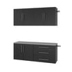 Prepac Black Elite Utility Storage Cabinet Set F - 4 Pieces - Walmart.com
