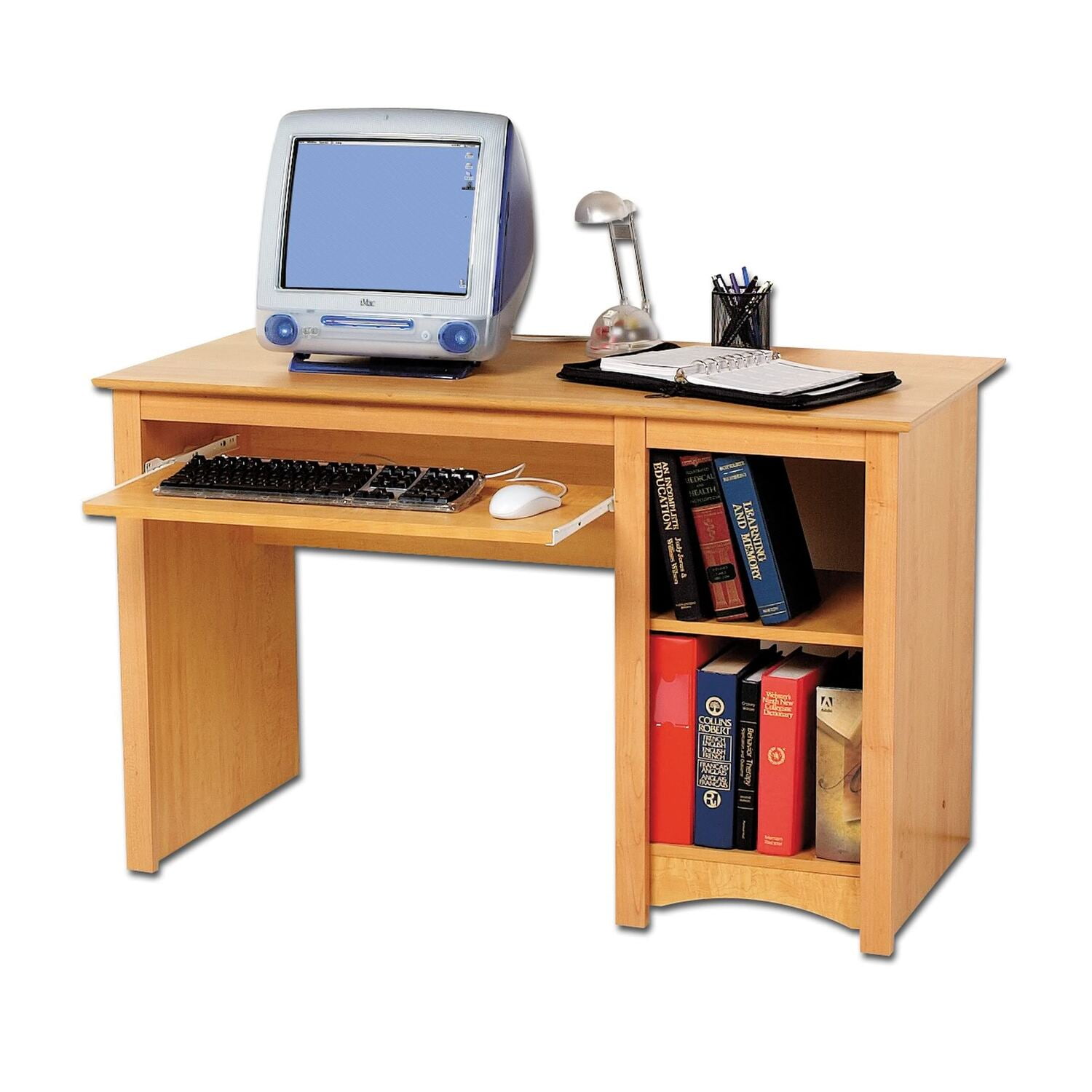 Prepac Computer Desk - Color:Maple-Color:Maple - Walmart.com