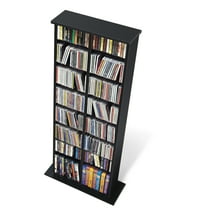 Prepac Slim Multimedia Storage Tower - Compact CD/DVD Media Cabinet ...