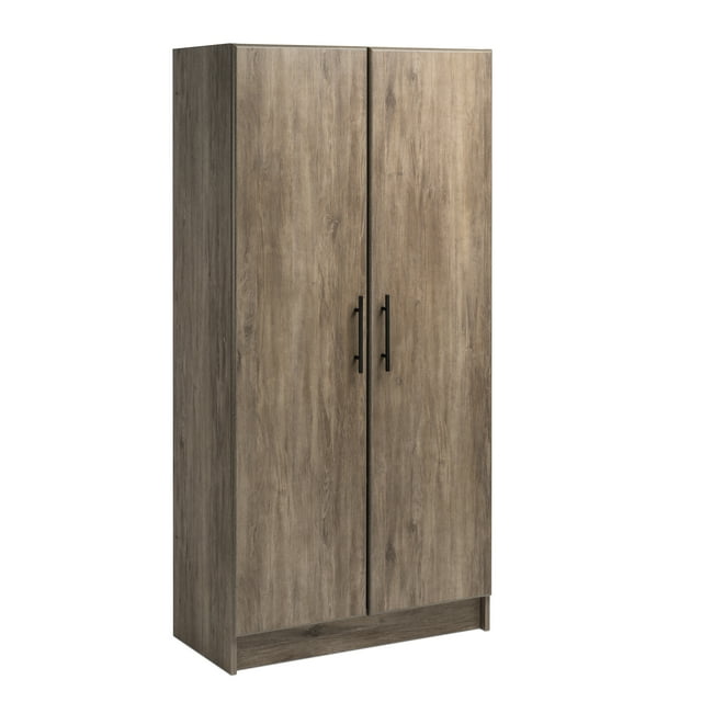 Prepac Elite 32 inch Tall Storage Cabinet with Doors and Shelves ...