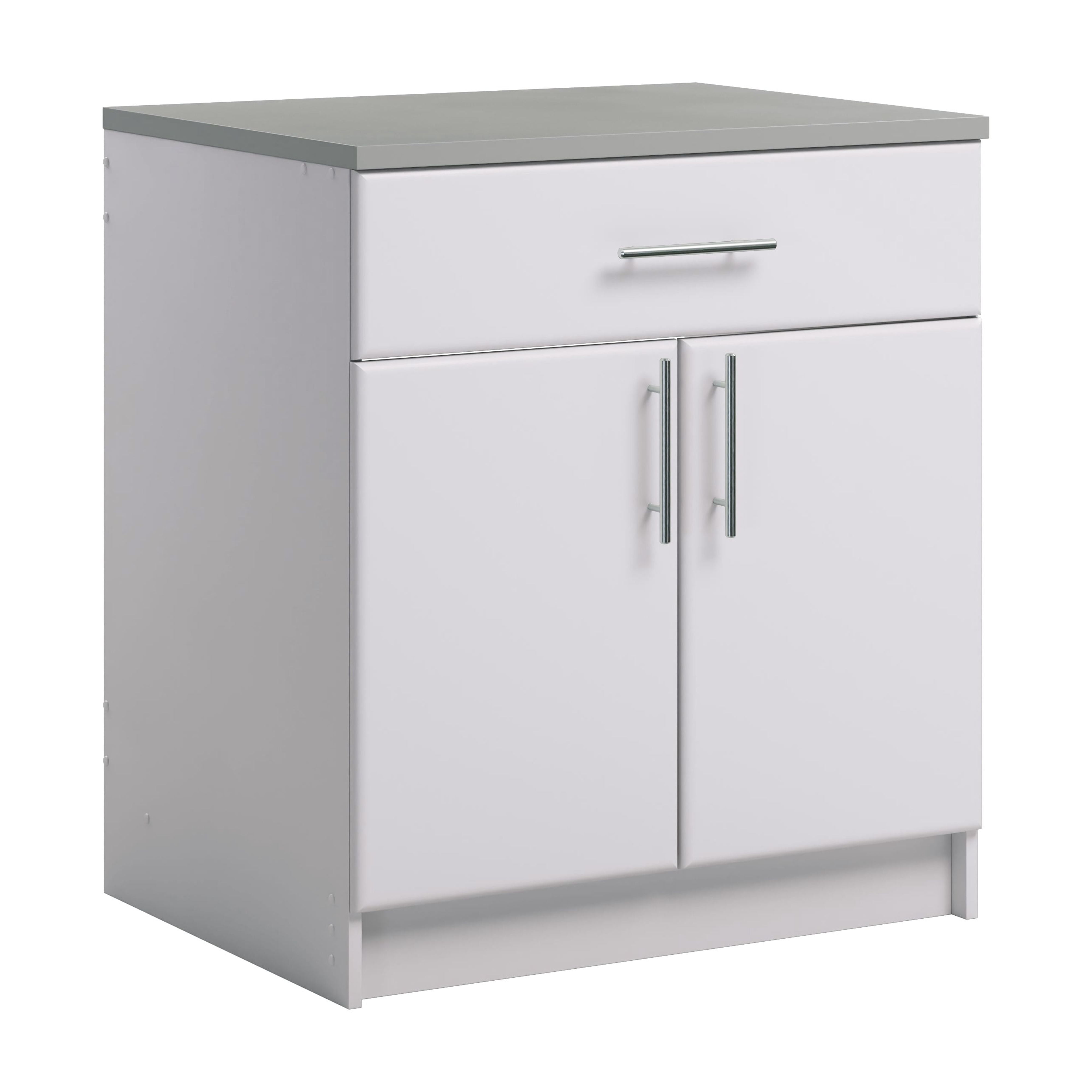 Prepac Elite 36" Tall Storage Cabinet with Doors and Shelves ...