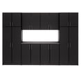 Prepac Elite Black Engineered Wood Storage Cabinet Set G - 8 pc ...