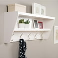 Prepac Floating Entryway Shelf and Coat Rack - Walmart.com