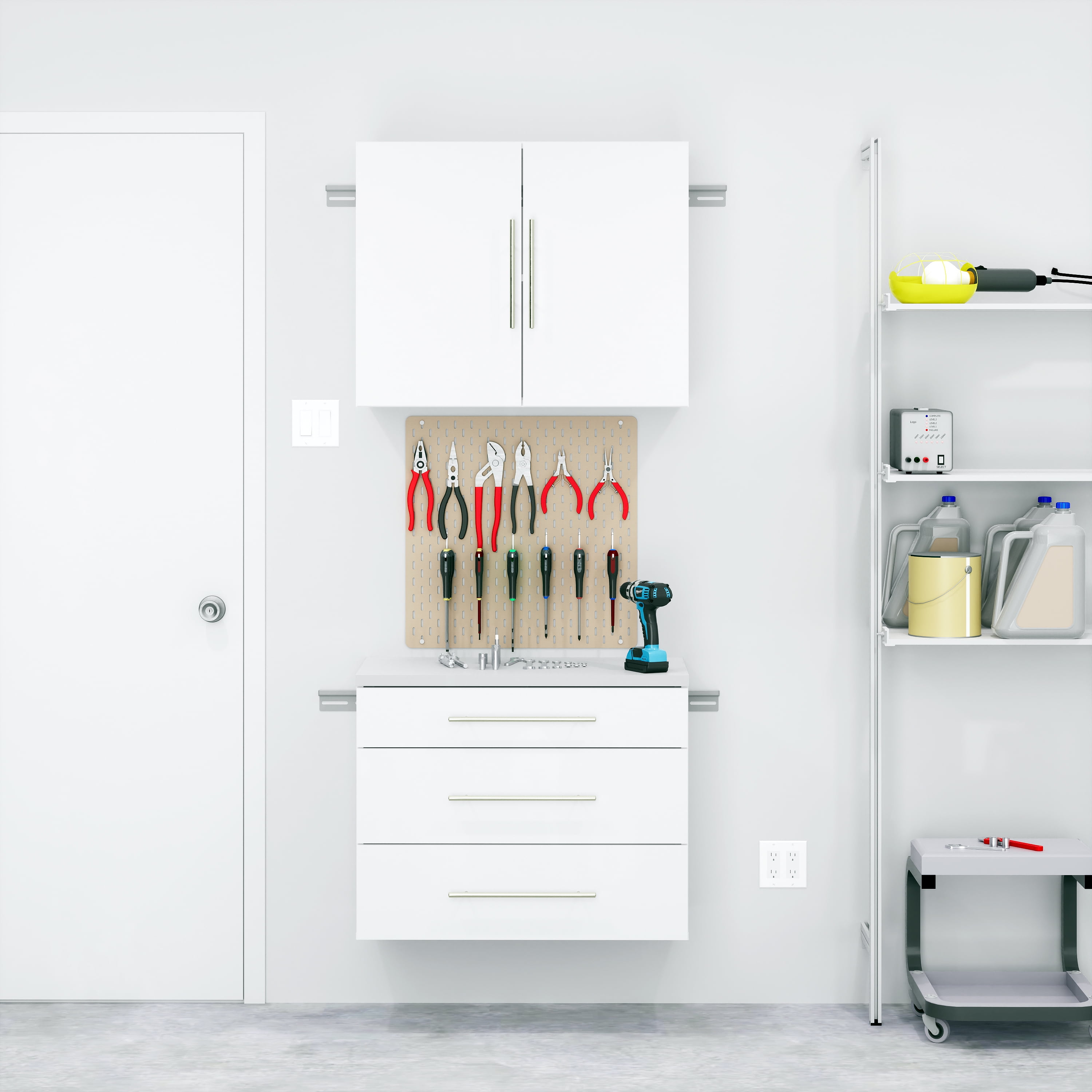 Prepac HangUps 30" Storage Cabinet Set A, 2 Pieces, White - Walmart.com