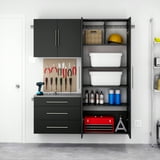 Prepac HangUps 60" Storage Cabinet Set B, 3 Pieces, Black - Walmart.com