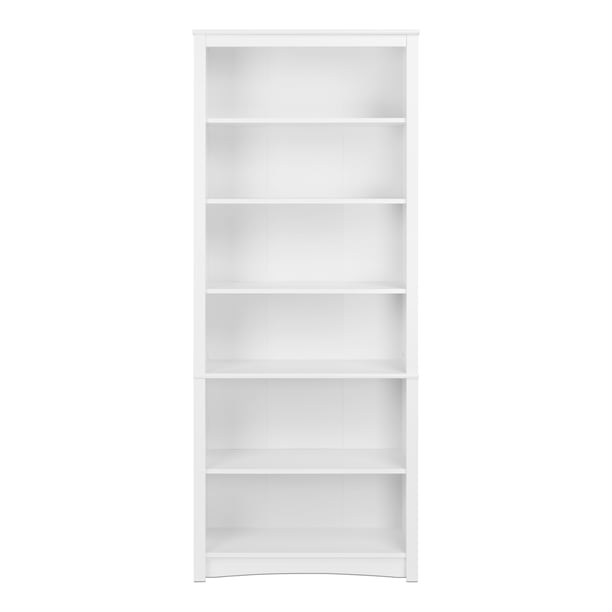 Prepac Home Office 6-Shelf Standard Bookcase, White - Walmart.com