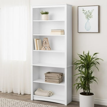 Prepac Home Office 6-Shelf Standard Bookcase, White - Walmart.com