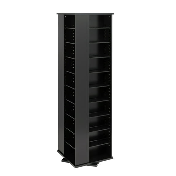 Prepac Large 4-Sided Spinning Storage Tower, Black - Walmart.com
