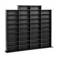 "Prepac Quad 64"" Tower CD/DVD Organizer Shelf, Black Wall Media ...