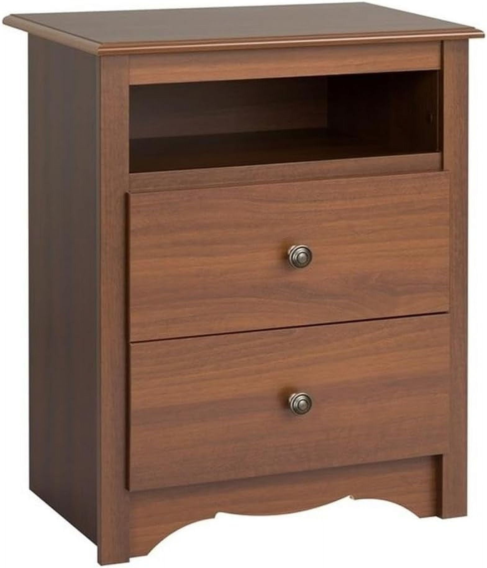 Prepac Sonoma 2 Drawer Nightstand: Elegant Bedroom Furniture, Bedside ...