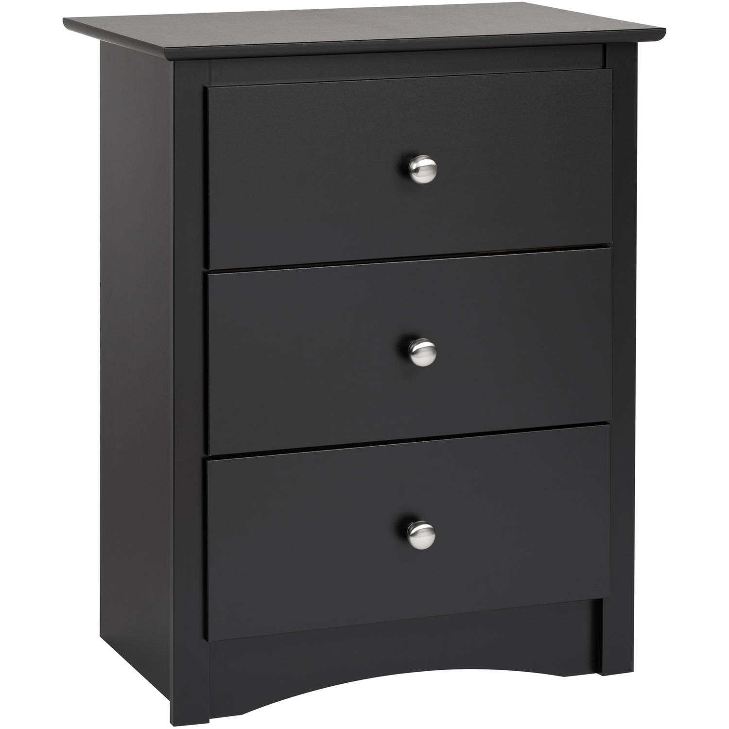 Prepac Sonoma 2-Drawer Nightstand, Black - Walmart.com