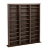 "Prepac Quad 64"" Tower CD/DVD Organizer Shelf, Black Wall Media ...