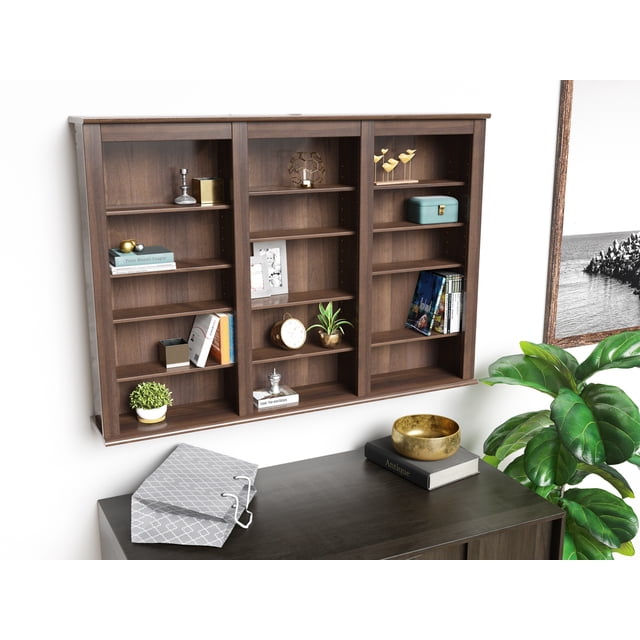 Prepac Triple Wall Mounted Storage in Espresso - Walmart.com