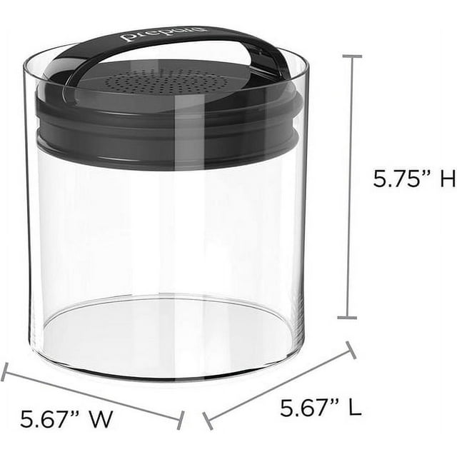 Prepara Evak Plastic Air Tight Food Storage Container with Black Handle ...