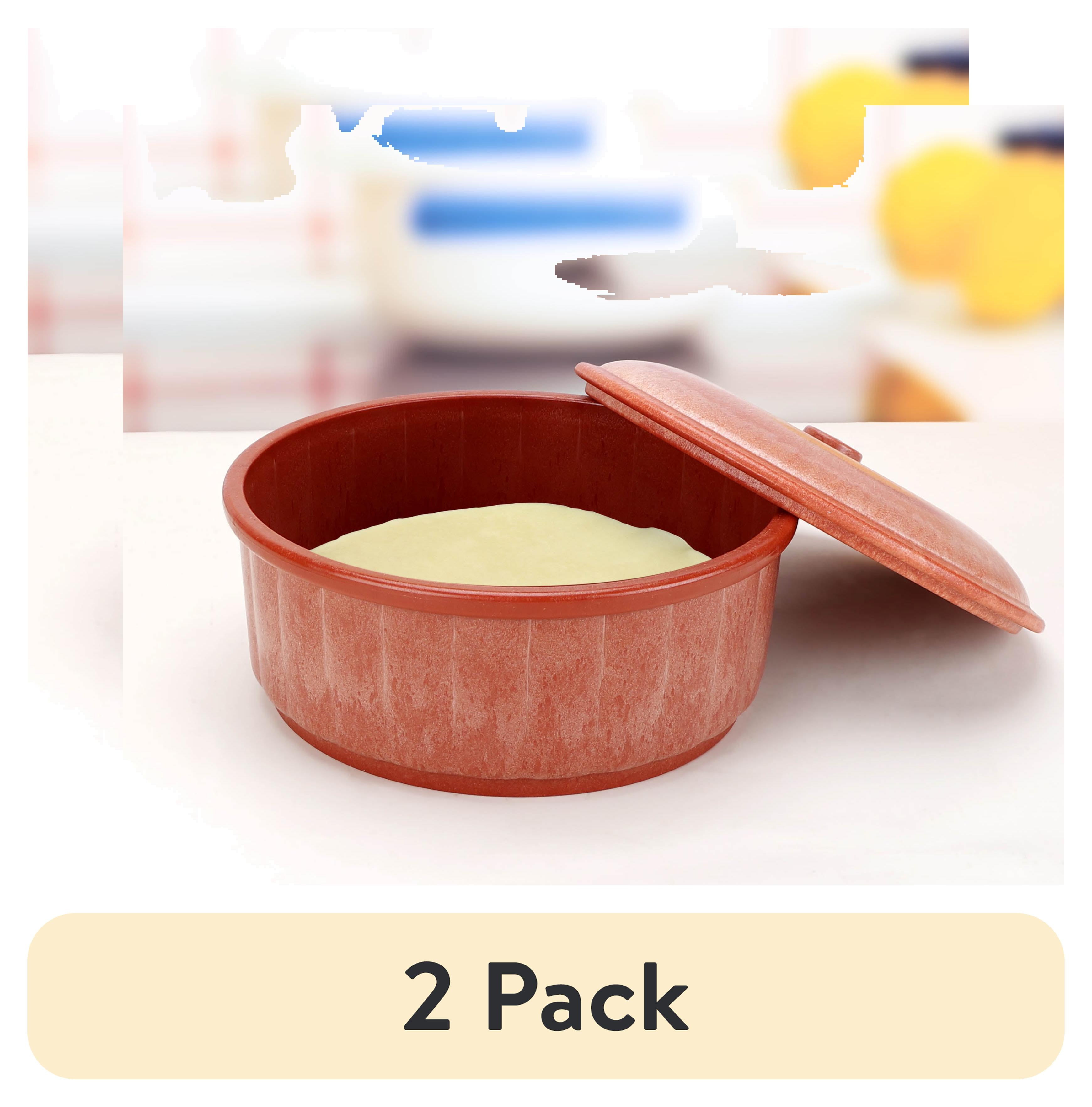 (2 pack) Prepara Extra Large 10" Tortilla Warmer Container, Brown, 1.34 ...