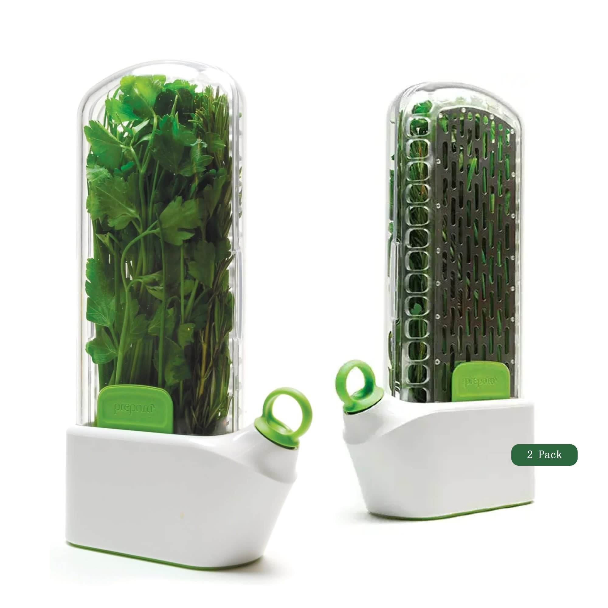 Prepara Herb Savor Deluxe Fresh Herb Keeper - Compact for Sleek Fridge ...