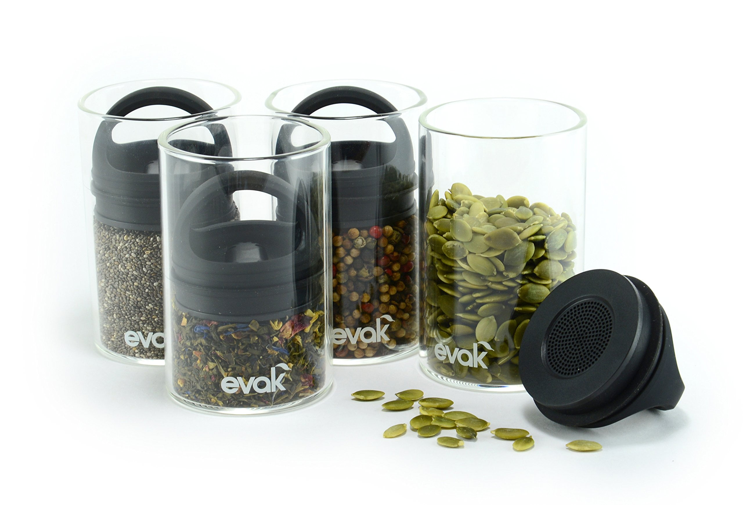 Prepara SET OF 4 EVAK MINI- Best PREMIUM Airtight Storage Container for ...