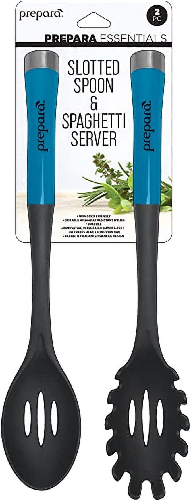Prepara Durable, Heat-Resistant Nylon Slotted Spoon and Spaghetti ...