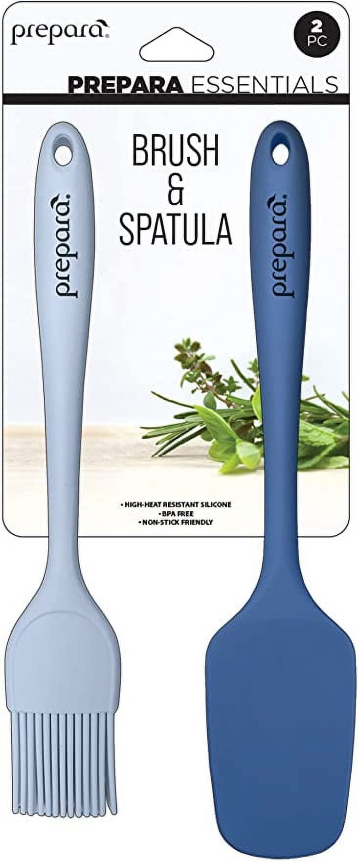 Prepara Spatula and Brush Kitchen Tool Set - Dark and Light Blue ...