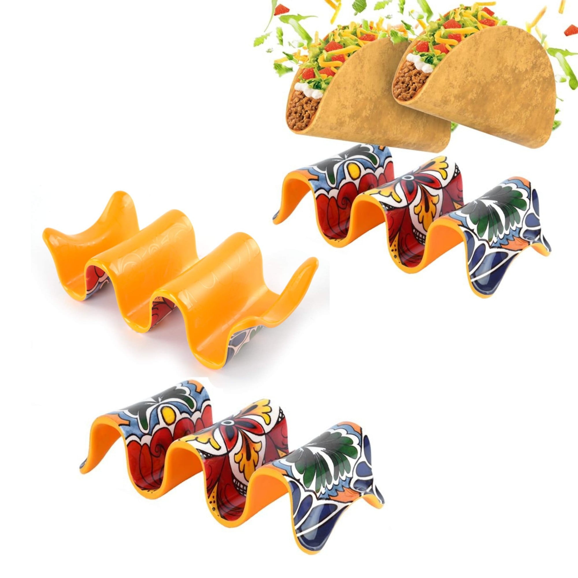 Prepara Taco Holder, 3-Pack - Taco Rack for Upright Serving, Durable ...
